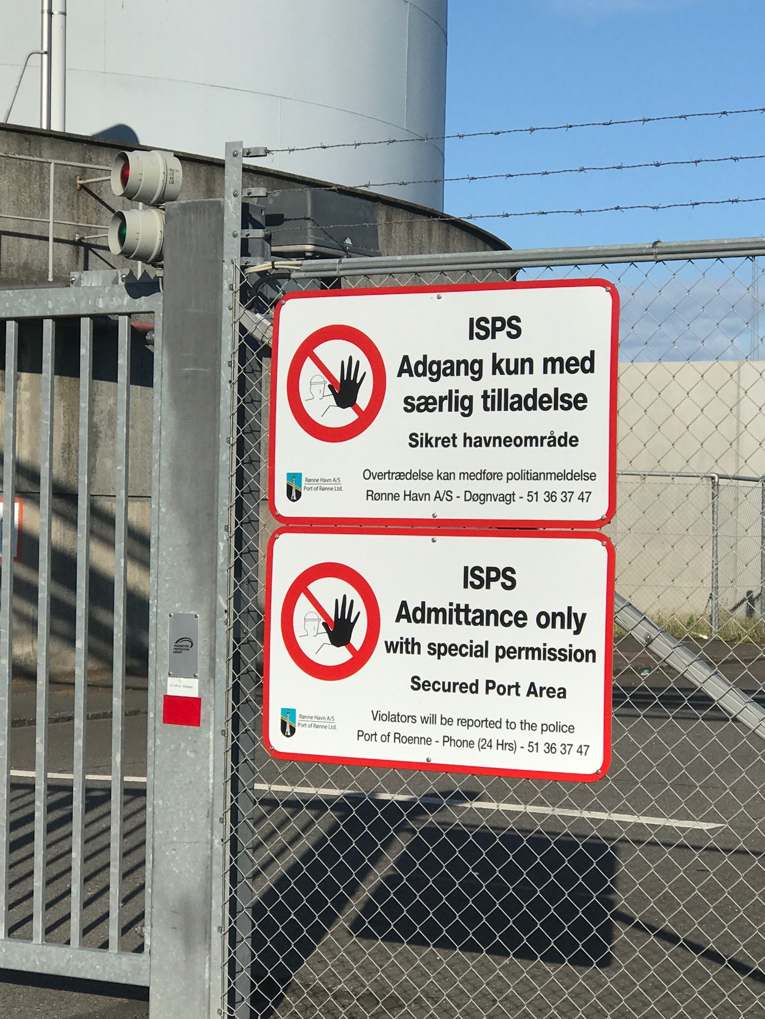 ISPS Security | Port of Rønne